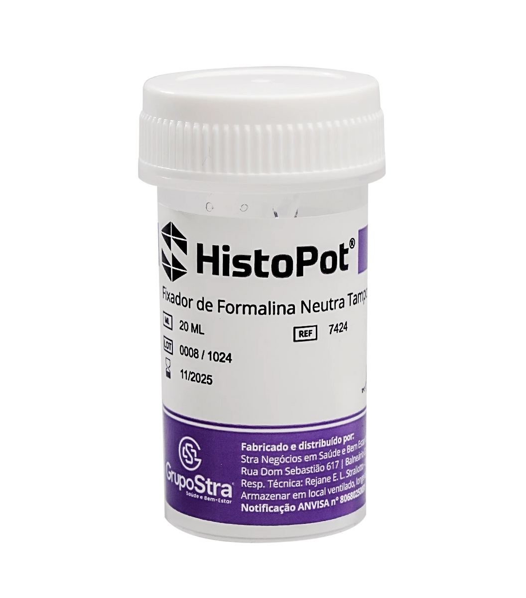 HistoPot® Nacional - Frascos para Biópsia - Formol Tamponado 10 % - 40 ...