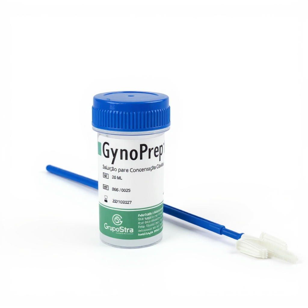 GynoPrep® Kit de Coleta - Frasco 20 mL + Escova Cervical Modelo Combi ...